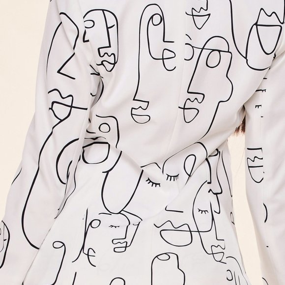 L'ATISTE | Pants & Jumpsuits | Face Print Pant Suit | Poshmark